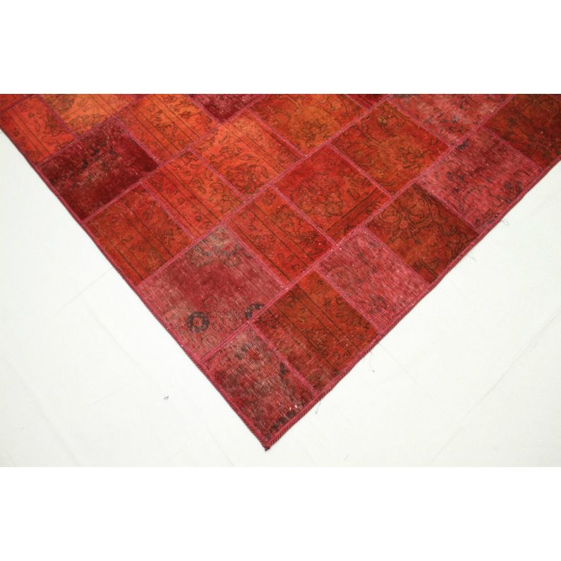 Patchwork Teppich Rot in 300x200cm (1001-15) - carpetido.de