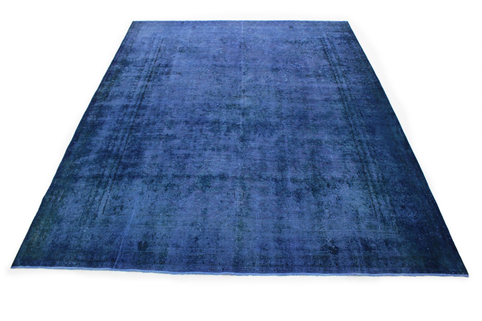 Vintage Teppich Blau in 380x300 (1001-167211) - carpetido.de