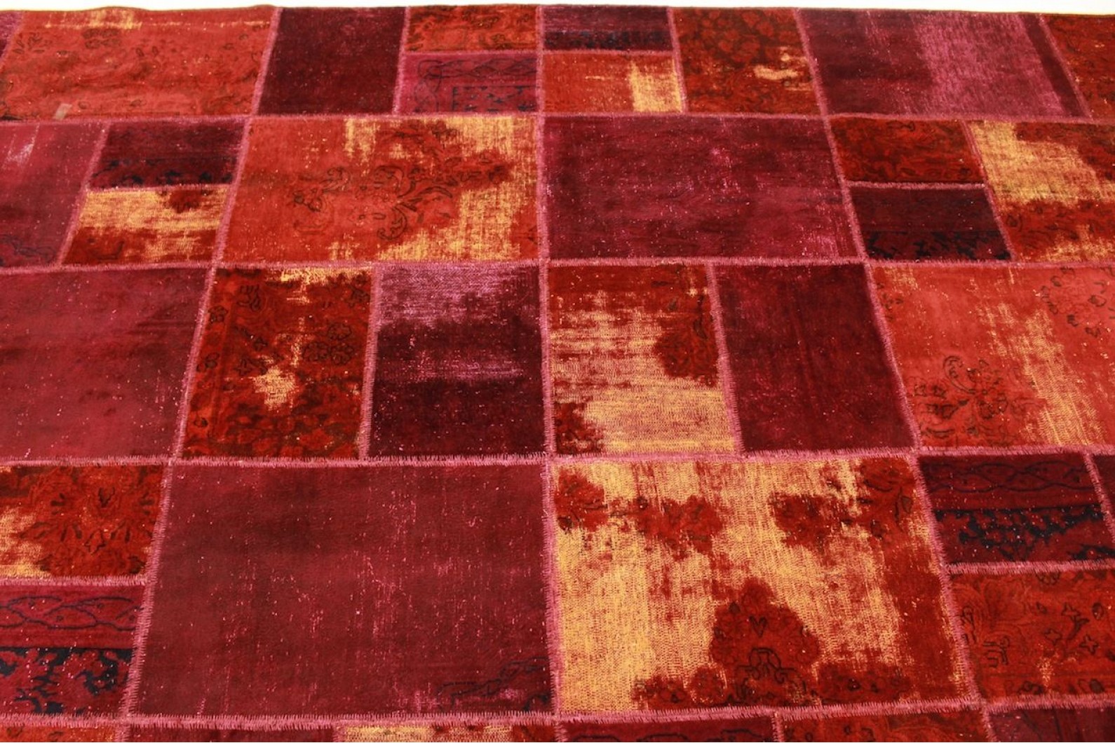 Patchwork Teppich Rot in 400x300cm (1001-1847) - carpetido.de