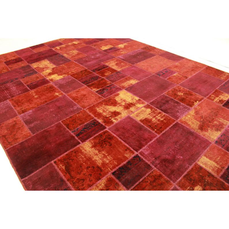 Patchwork Teppich Rot in 400x300cm (1001-1847) - carpetido.de