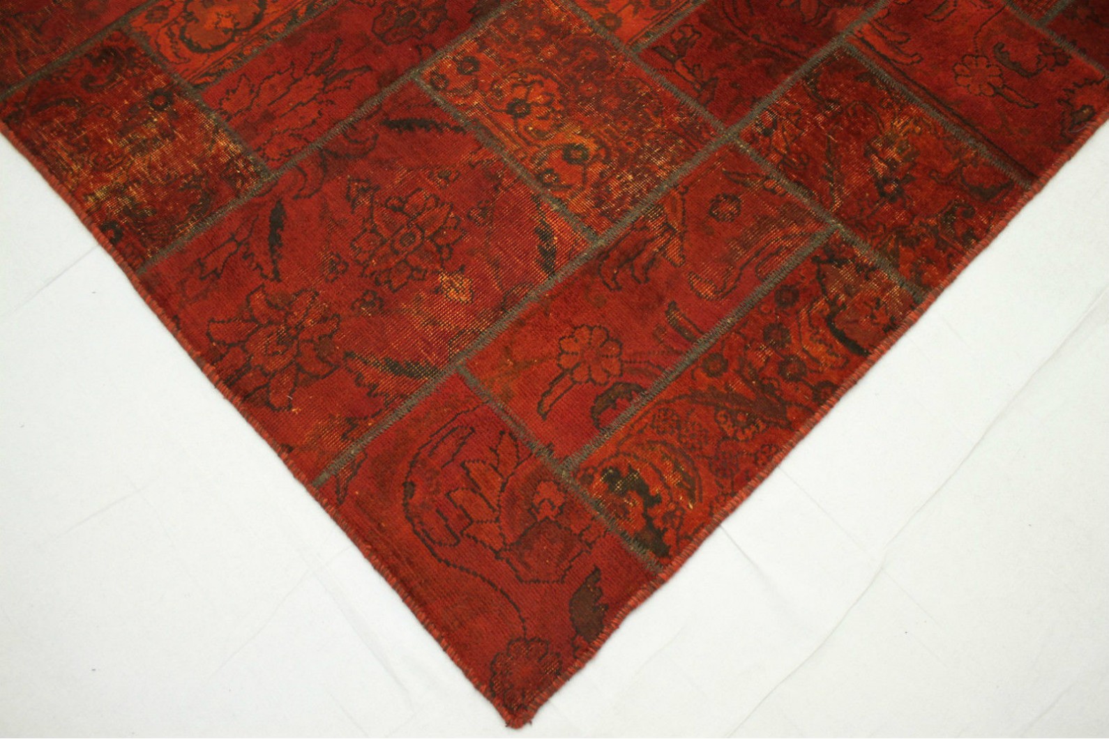 Patchwork Teppich Rot in 310x200cm (1001-1886) - carpetido.de