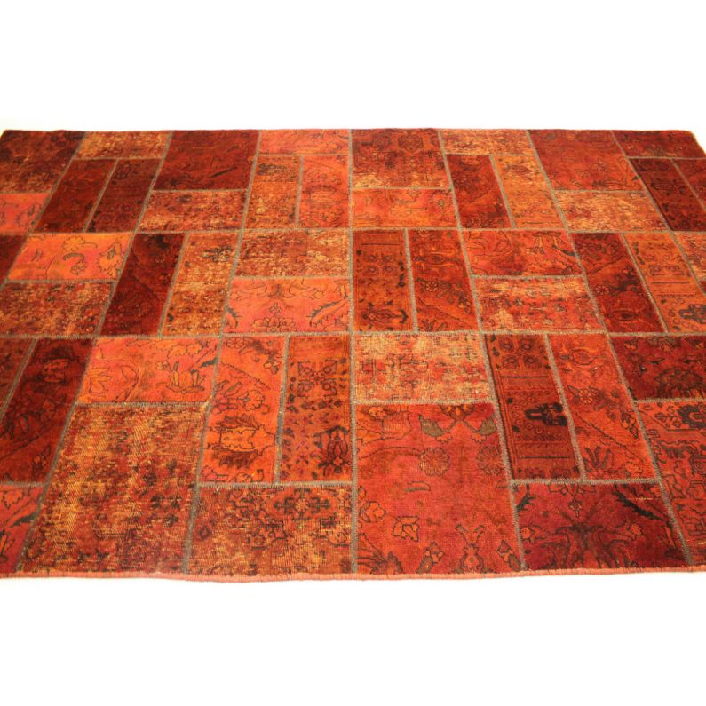 Patchwork Teppich Rot in 310x200cm (1001-1892) - carpetido.de