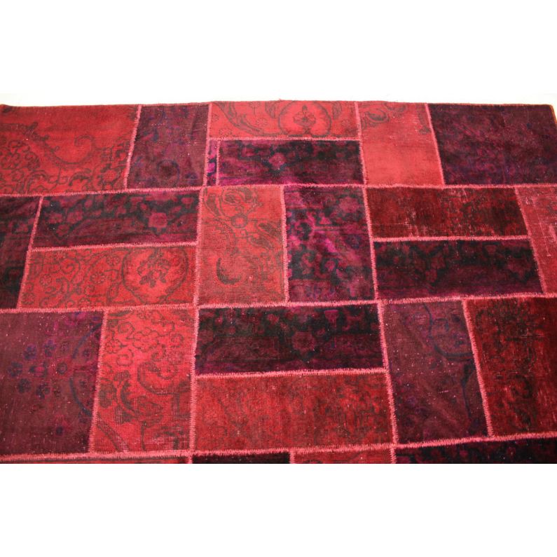 Patchwork Teppich Rot in 310x200cm (1001-1949) - carpetido.de
