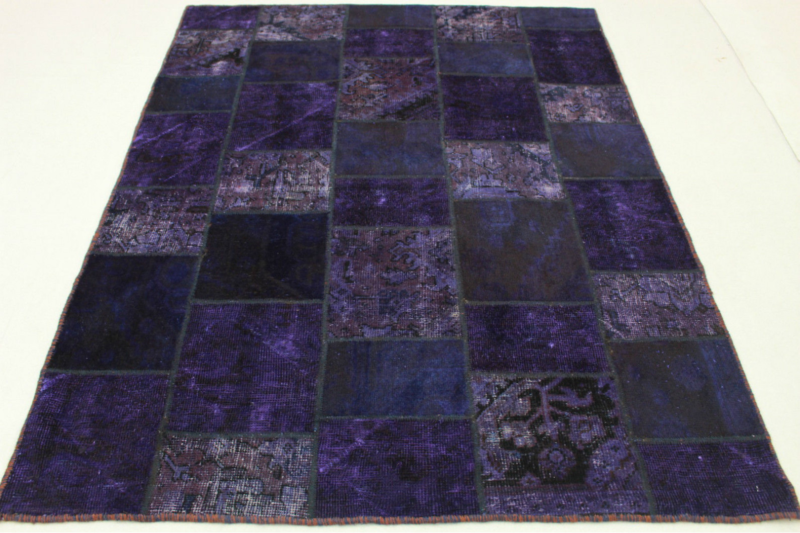 Patchwork Teppich Lila in 200x150cm (1001-2044) - carpetido.de