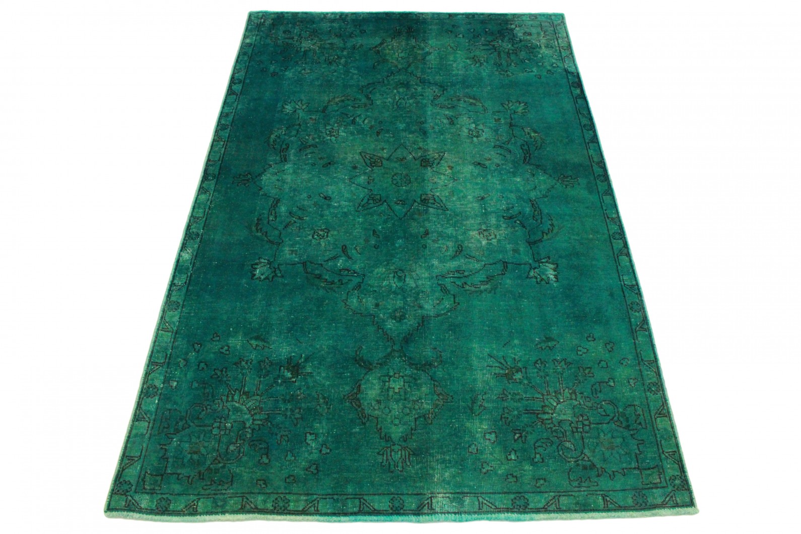 Vintage Rug Green in 250x150 (1001-3551) - carpetido.de