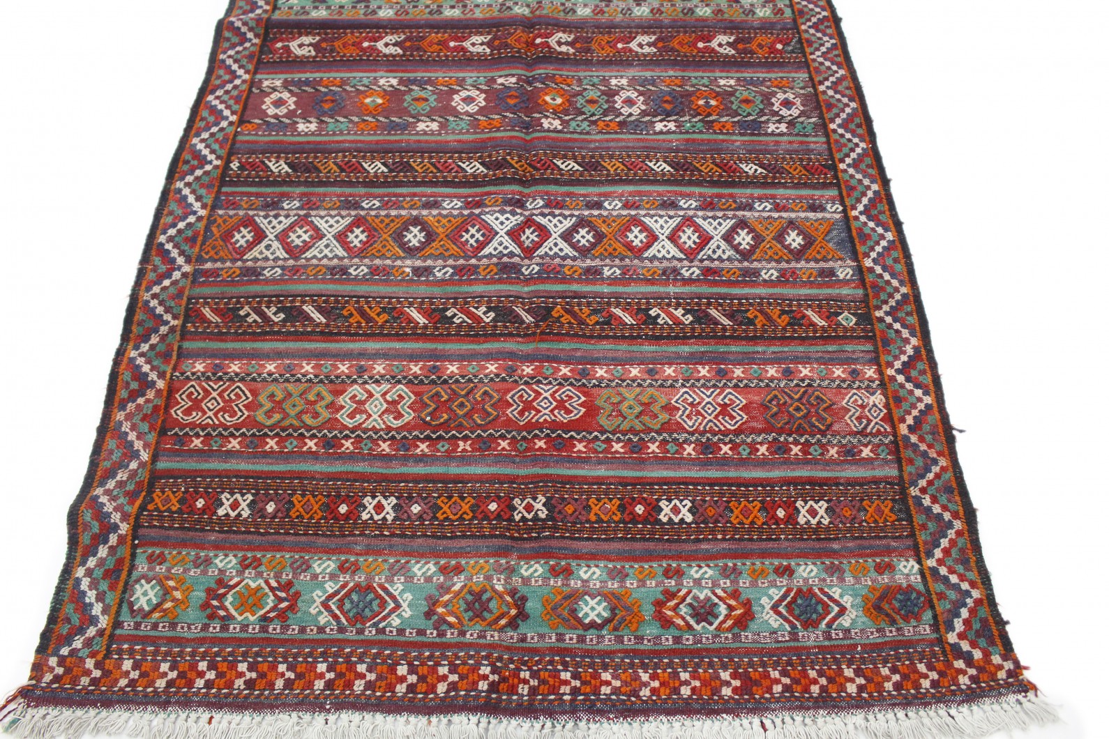 Klassischer Vintage-Teppich Kelim in 300x140 (5301-8915) - carpetido.de