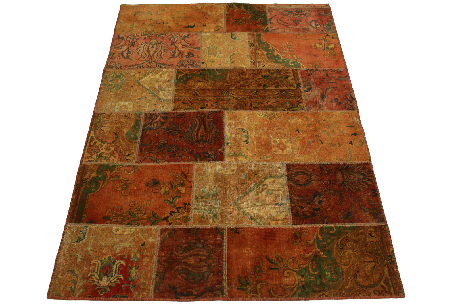 Patchwork Teppich Curry in 240x170cm (1001-1636) - carpetido.de