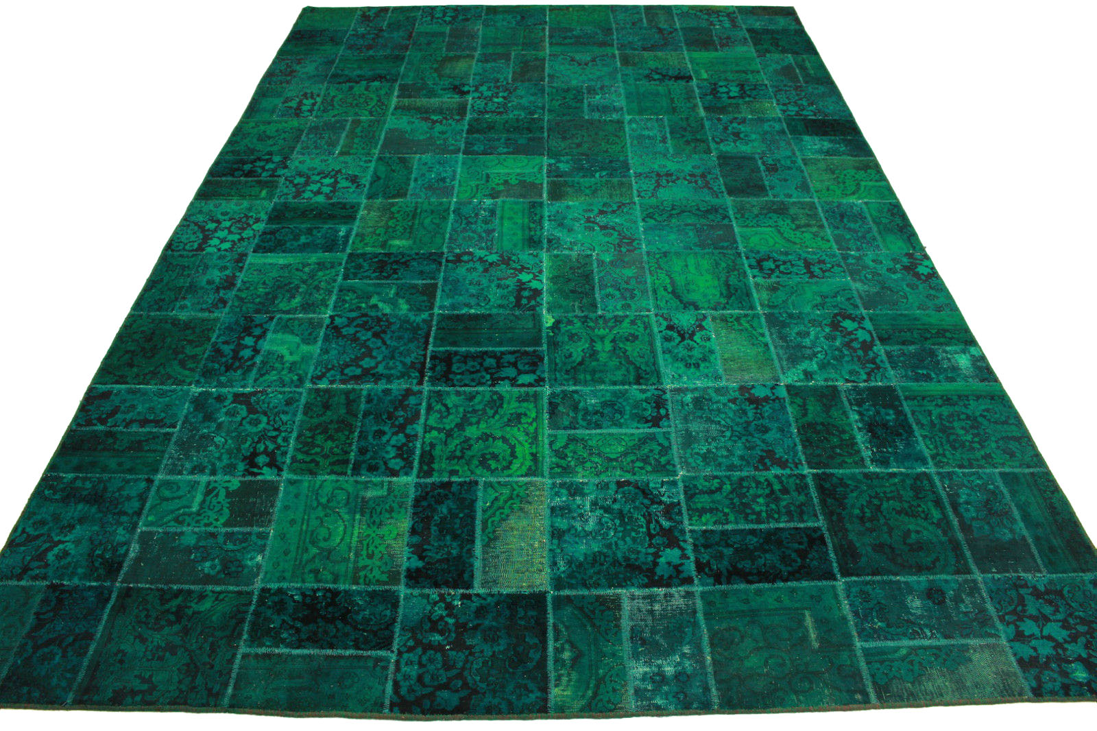 Patchwork Teppich Grün in 480x320cm (1001-1813) - carpetido.de