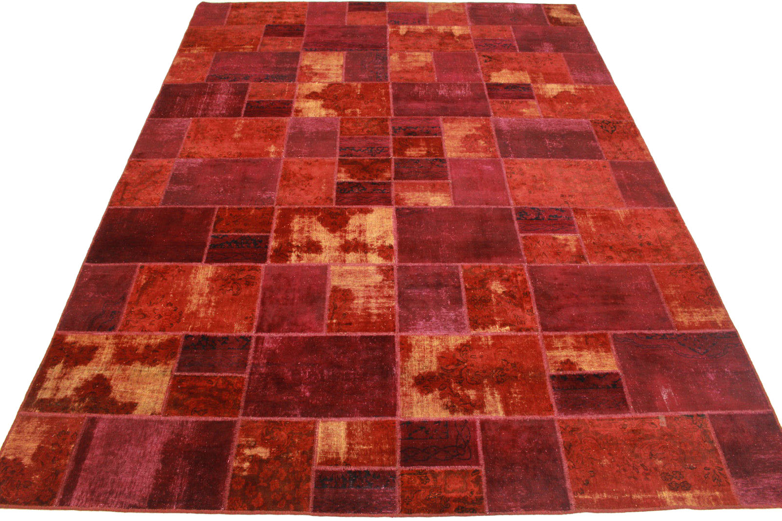 Patchwork Teppich Rot in 400x300cm (1001-1847) - carpetido.de