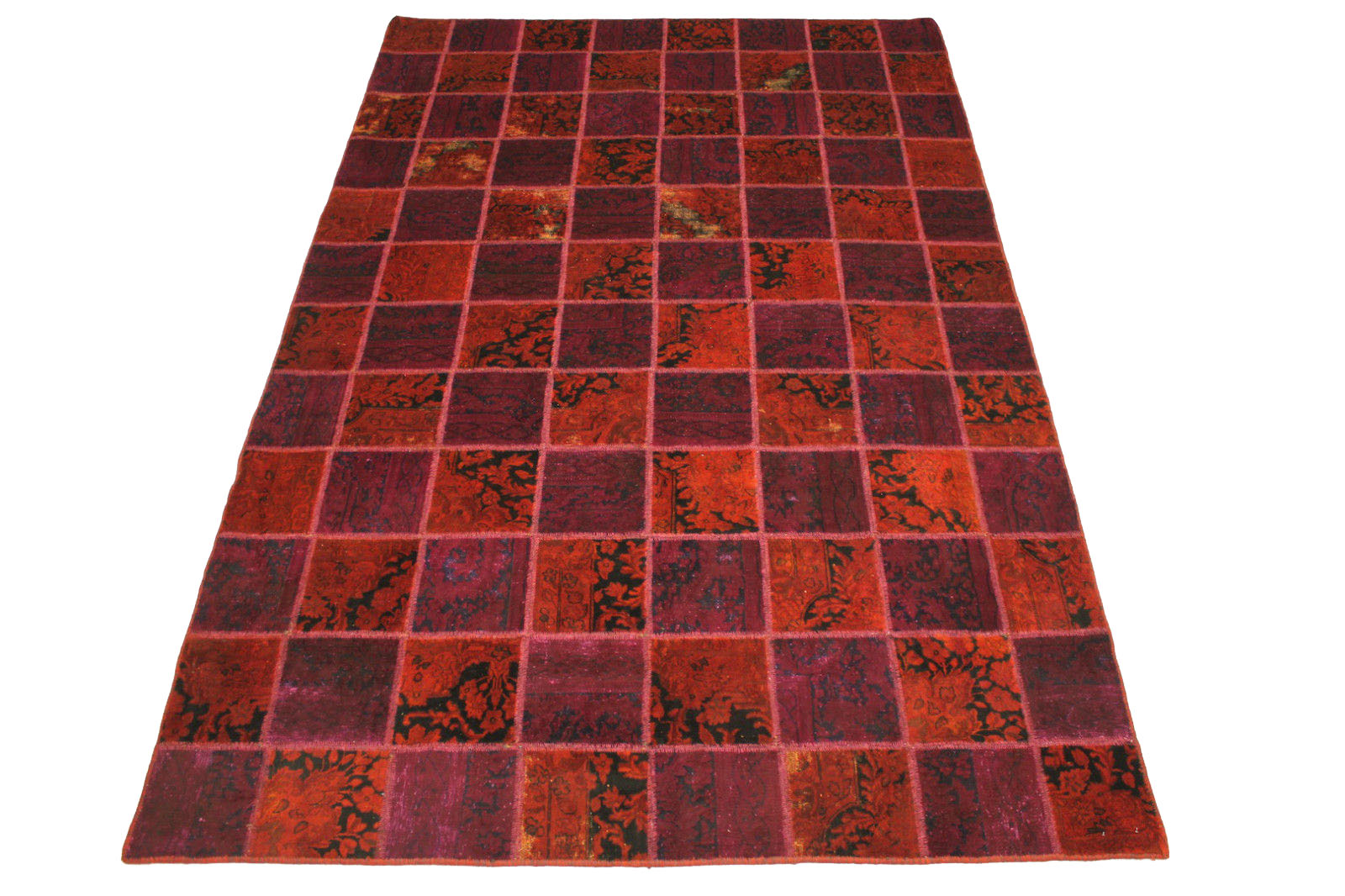 Patchwork Teppich Rot in 300x200cm (1001-1887) - carpetido.de